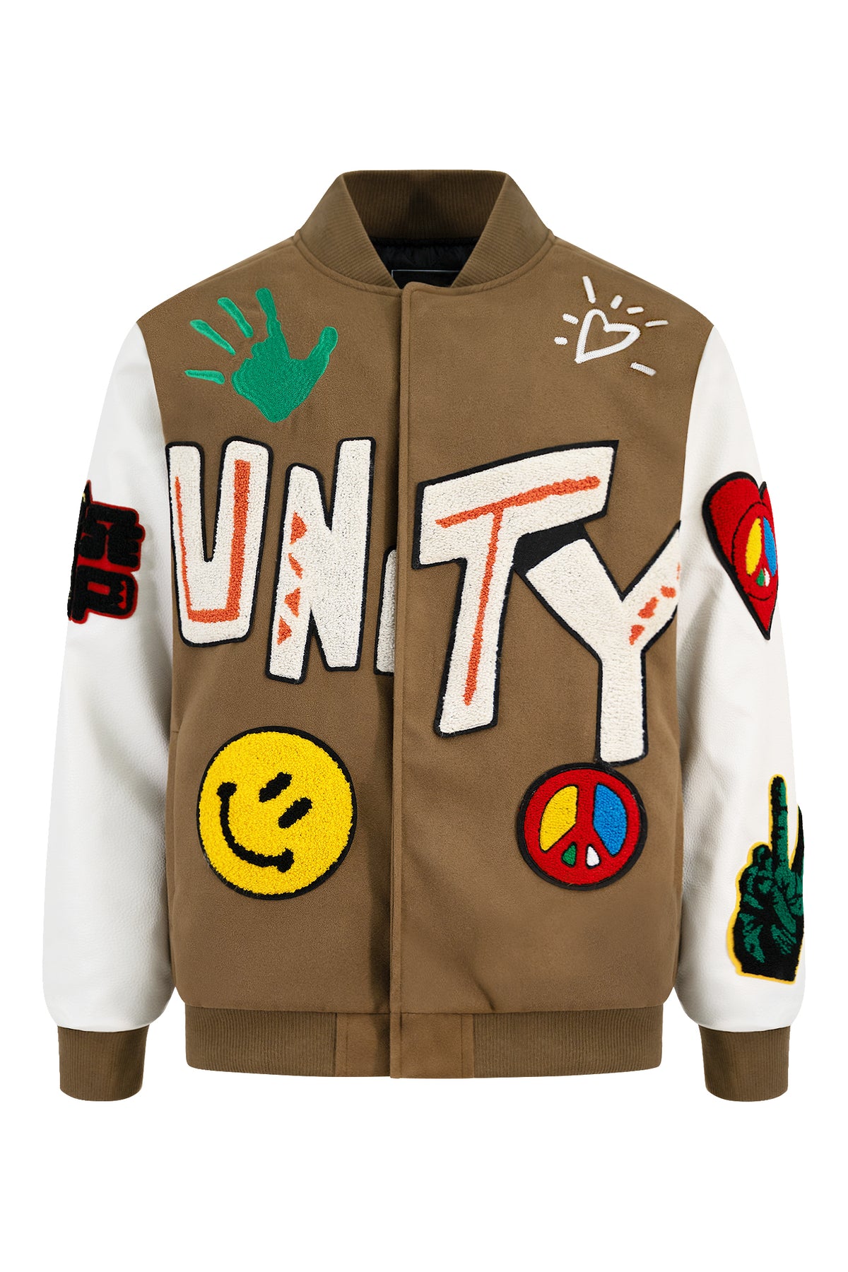 Men's Unity Peace & Love Wool Varsity Jacket – G-Style USA