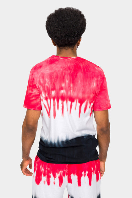Colorblock Tie Dye Cotton Shirt – G-Style USA
