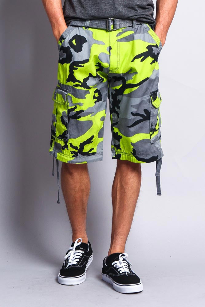 Camo Ripstop Belted Cargo Shorts 9AP30 - GStyleUSA.com – G-Style USA