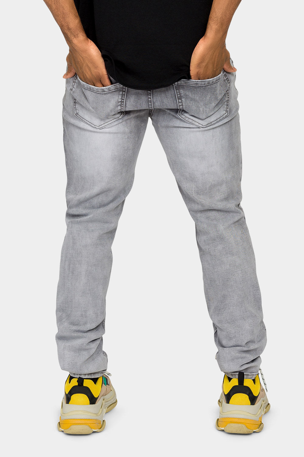 Faded Ripped Repair Denim Jeans – G-Style USA