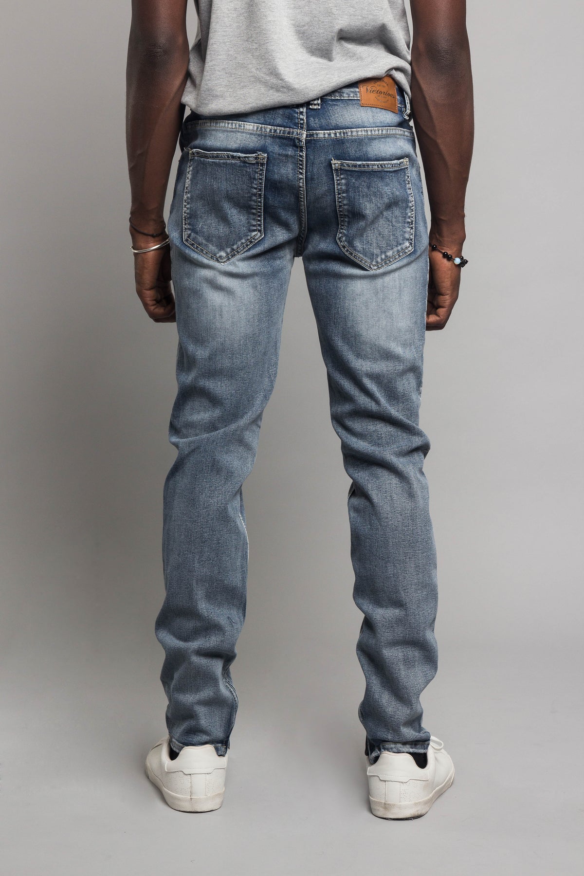 Knee Cut Denim Skinny Jeans – G-Style USA