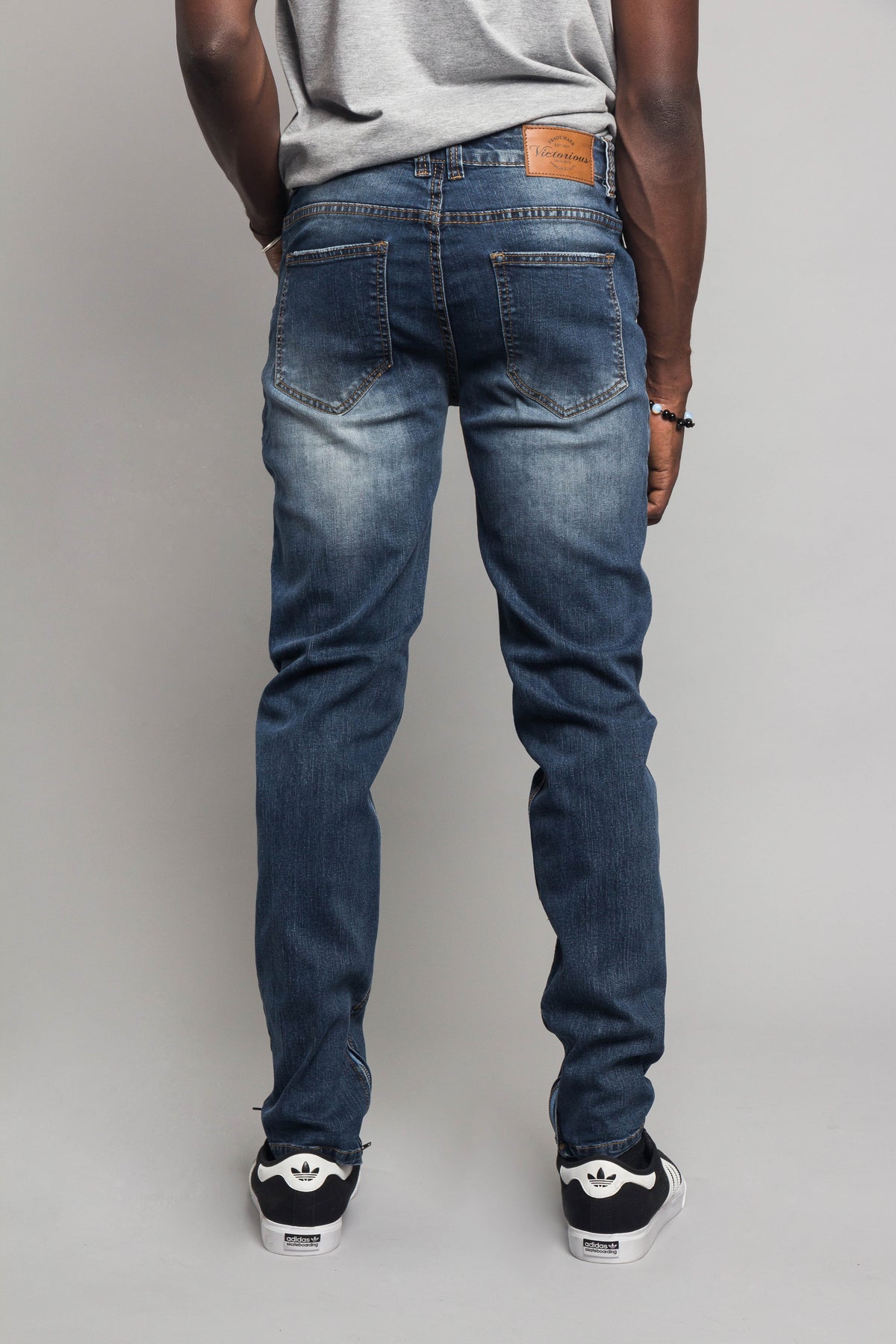 Knee Cut Denim Skinny Jeans – G-Style USA