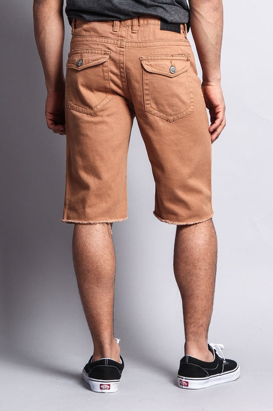 Distressed Colored Denim Shorts DS431 - GStyleUSA.com