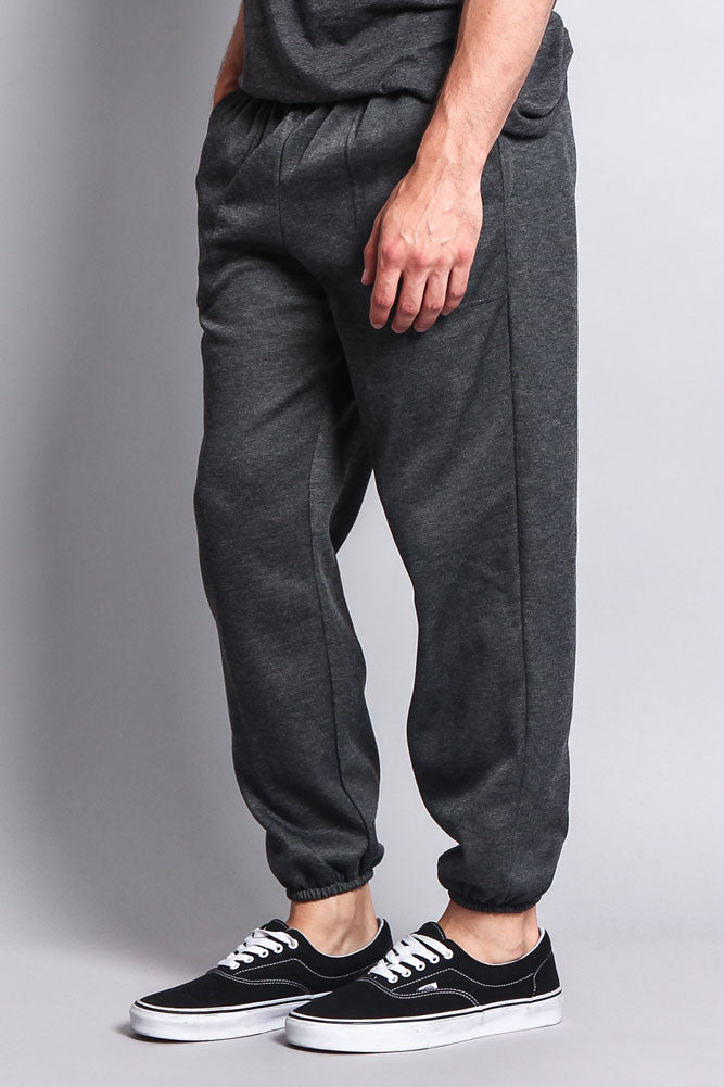 Basic Solid Color Fleece Sweatpants – G-Style USA