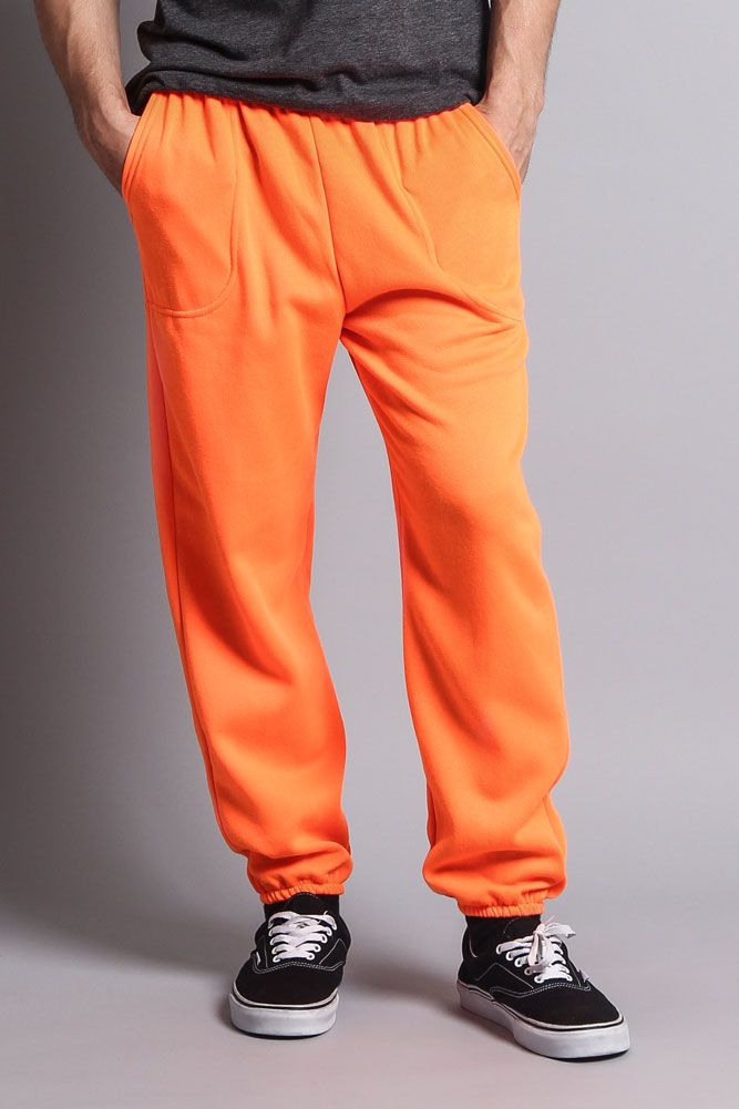 Basic Solid Color Fleece Sweatpants – G-Style USA