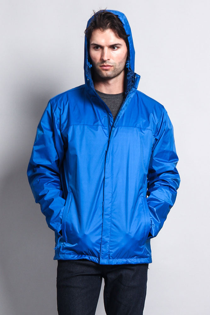 Solid Color Classic Hooded Windbreaker Jacket – G-Style USA