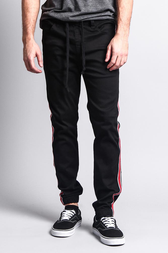 Men's Track Style Side Striped Joggers – G-Style USA