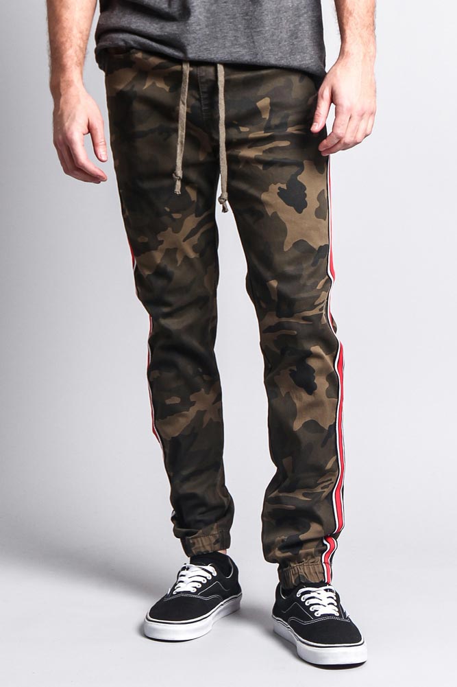 Men's Track Style Side Striped Joggers – G-Style USA