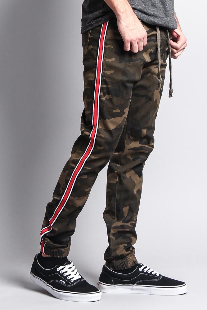 Men's Track Style Side Striped Joggers – G-Style USA