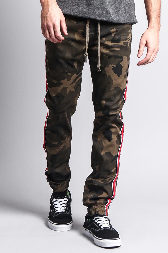 Men's Track Style Side Striped Joggers – G-Style USA