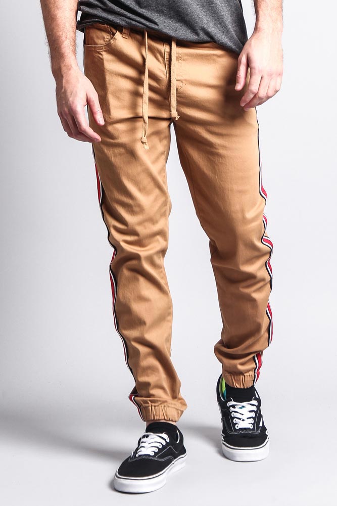 Men's Track Style Side Striped Joggers – G-Style USA