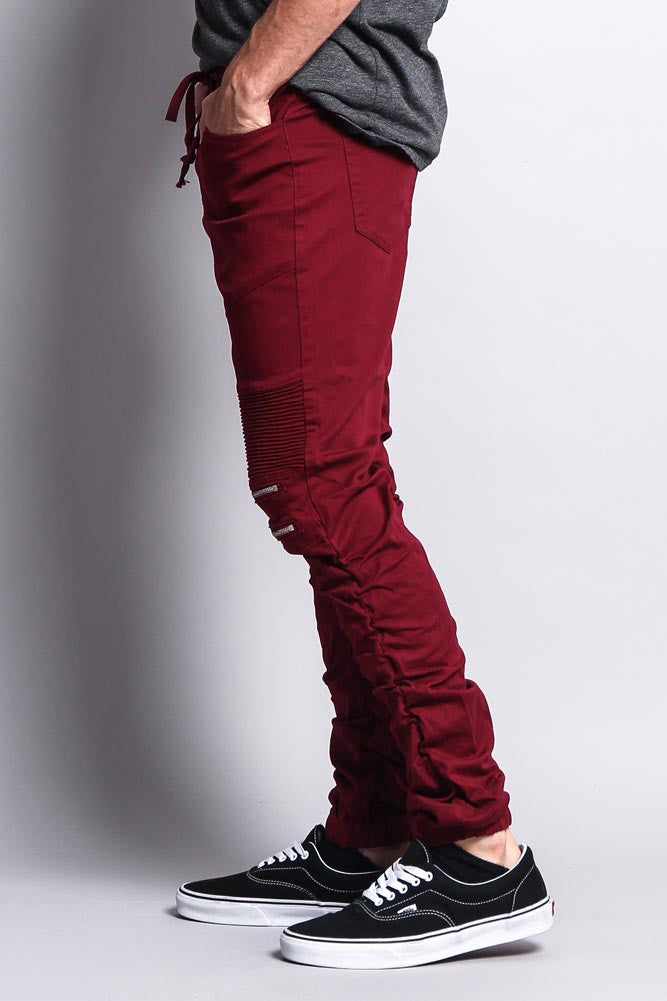 Scrunch Stacked Biker Twill Jogger Pants – G-Style USA