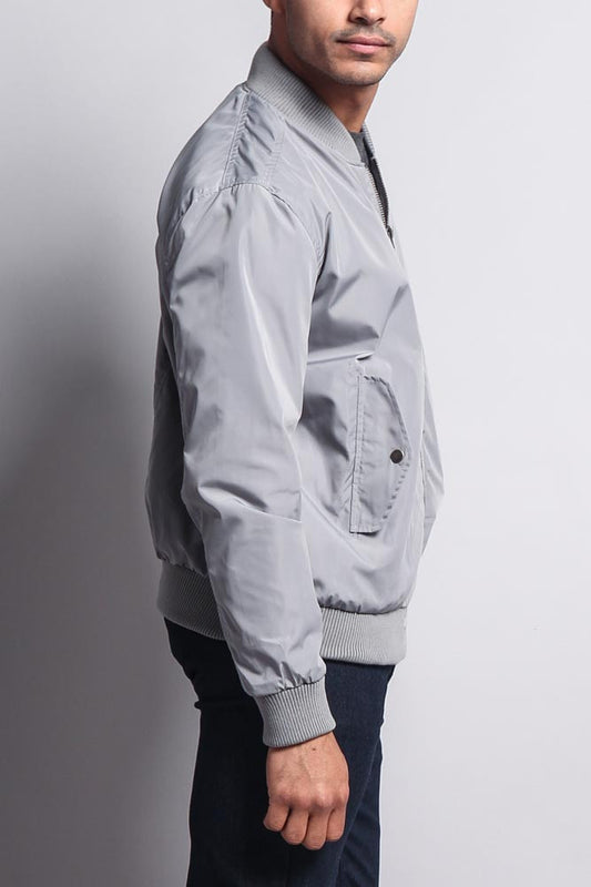 Men's Lightweight Bomber Flight Jacket JK704 - GStyleUSA.com