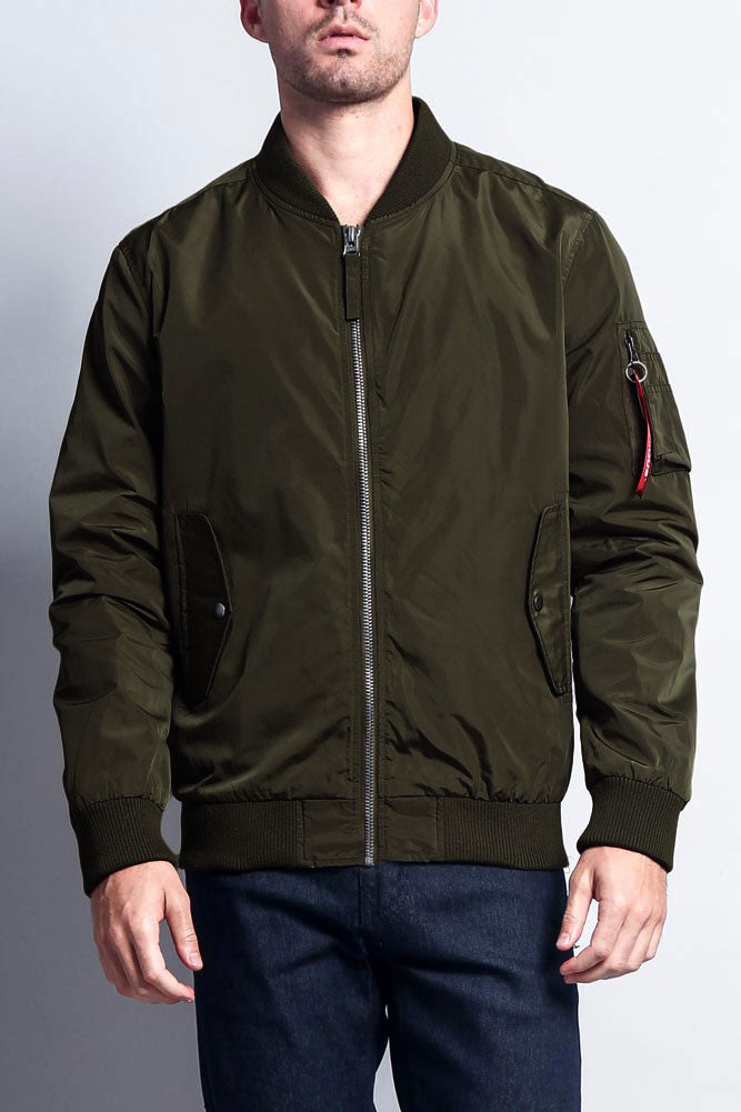 Men's Lightweight Bomber Flight Jacket JK704 - GStyleUSA.com – G-Style USA