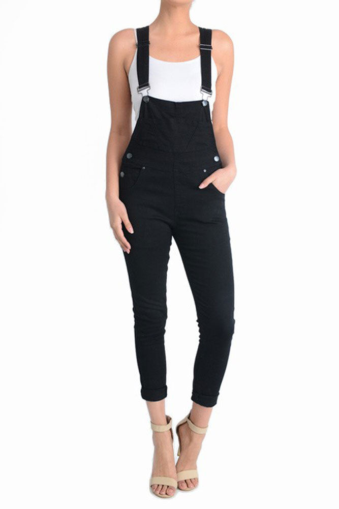Women's Solid Skinny Overalls RJHO378 - GStyleUSA.com – G-Style USA