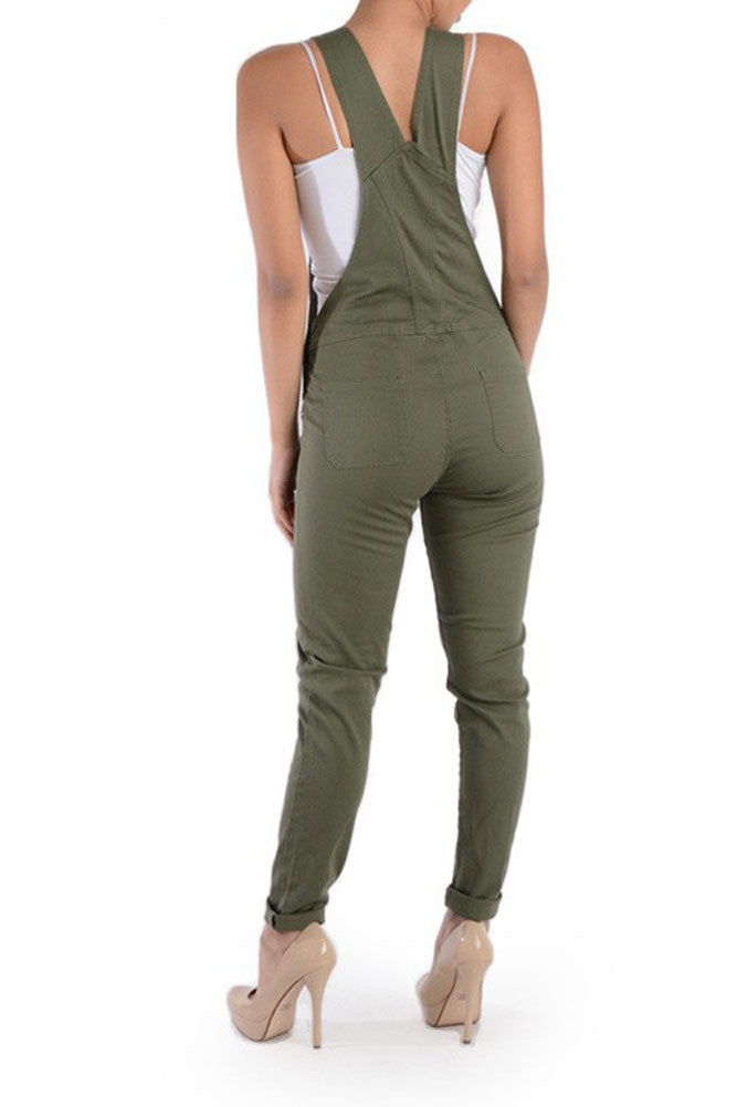 Women's Solid Skinny Overalls RJHO378 - GStyleUSA.com – G-Style USA