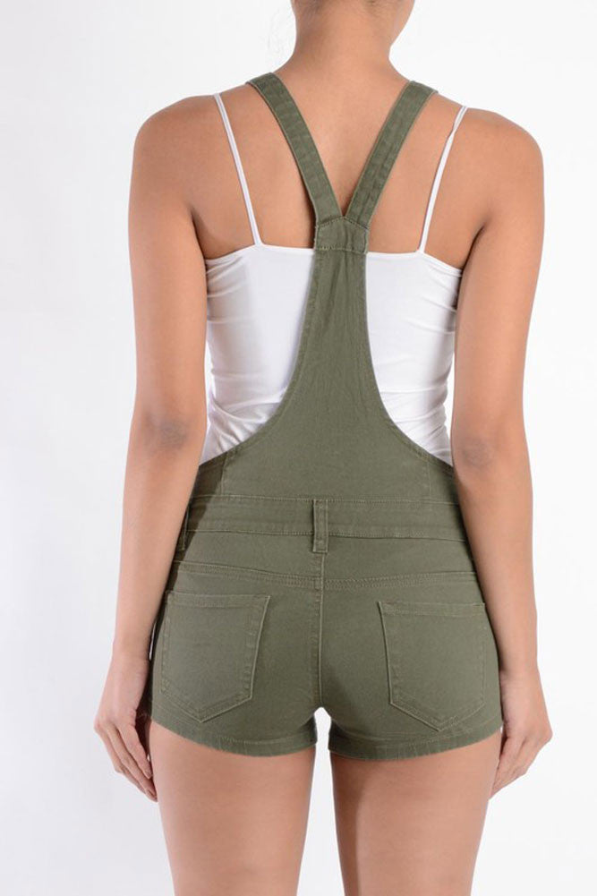 Women's Ripped Short Overalls – G-Style USA