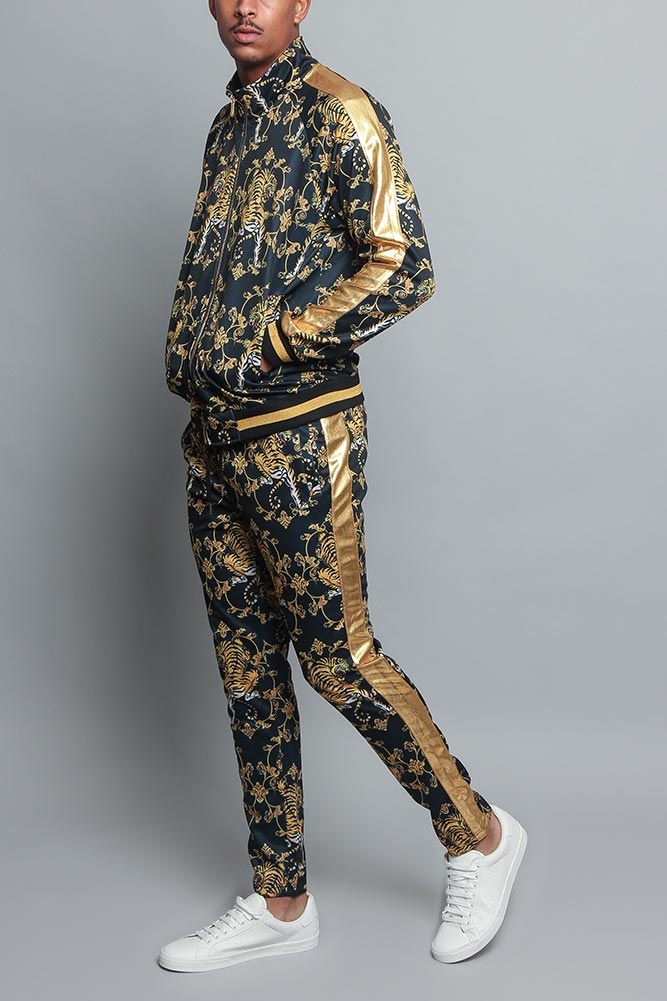 Tiger Print Track Suit Set – G-Style USA