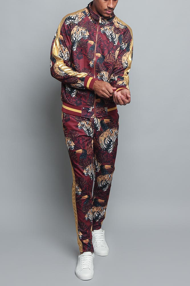 Royal Floral Tiger Track Suit – G-Style USA