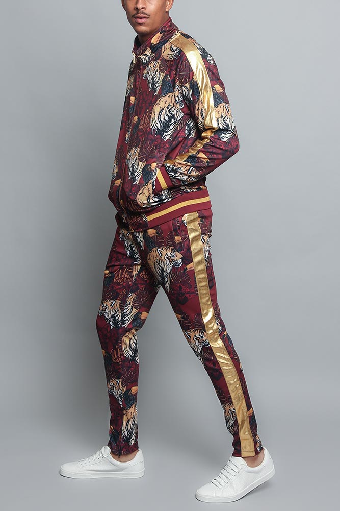 Royal Floral Tiger Track Suit – G-Style USA