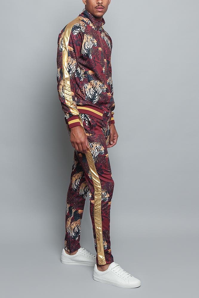 Royal Floral Tiger Track Suit – G-Style USA