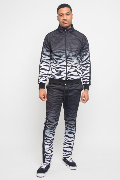 Ombre Gradient Tiger Stripe Tracksuit – G-Style USA