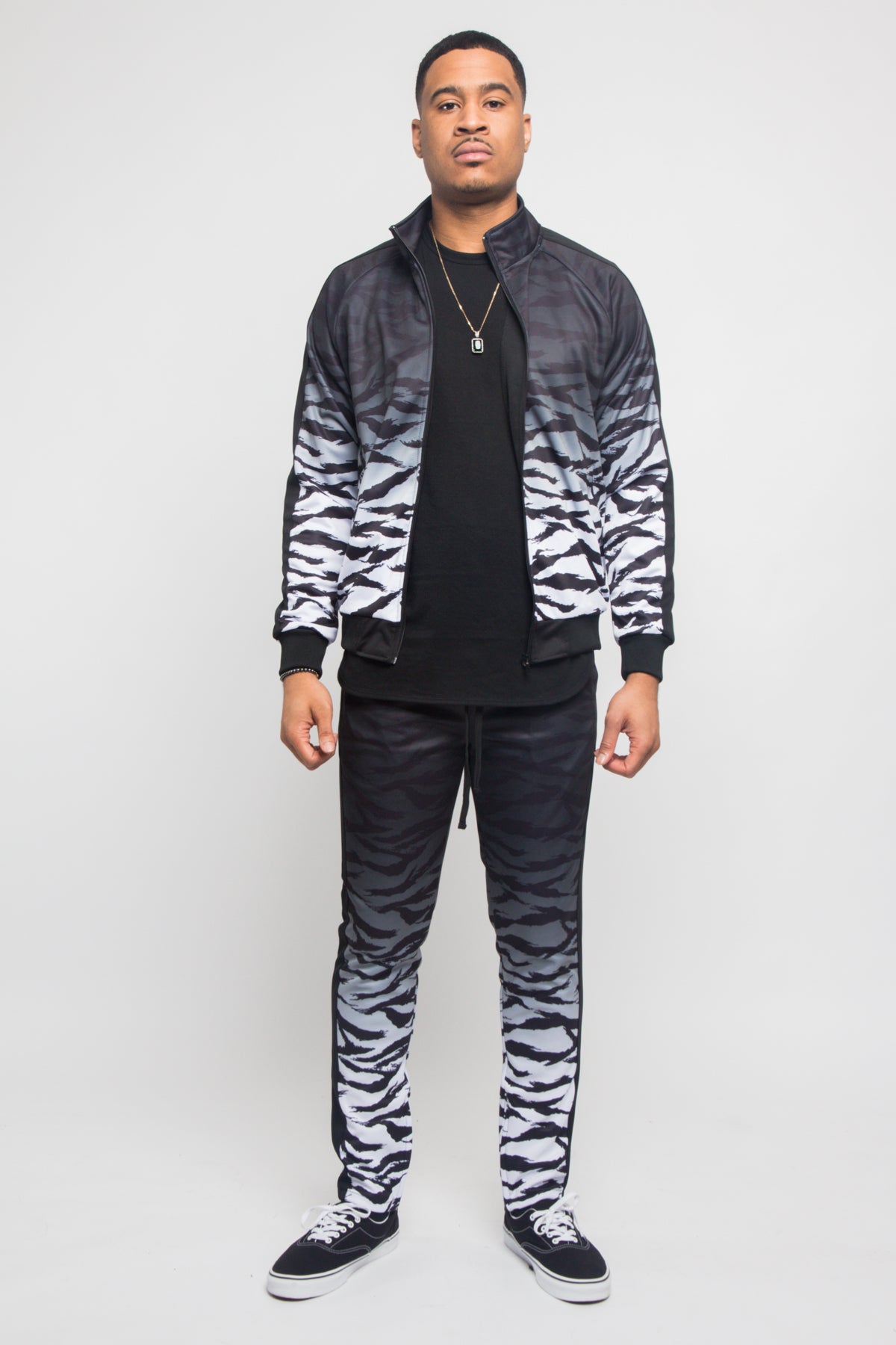 Ombre Gradient Tiger Stripe Tracksuit – G-Style USA