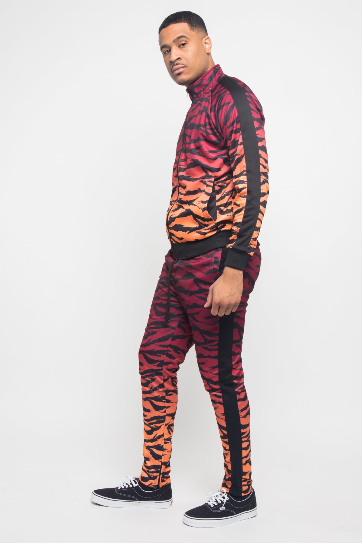 Ombre Gradient Tiger Stripe Tracksuit – G-Style USA