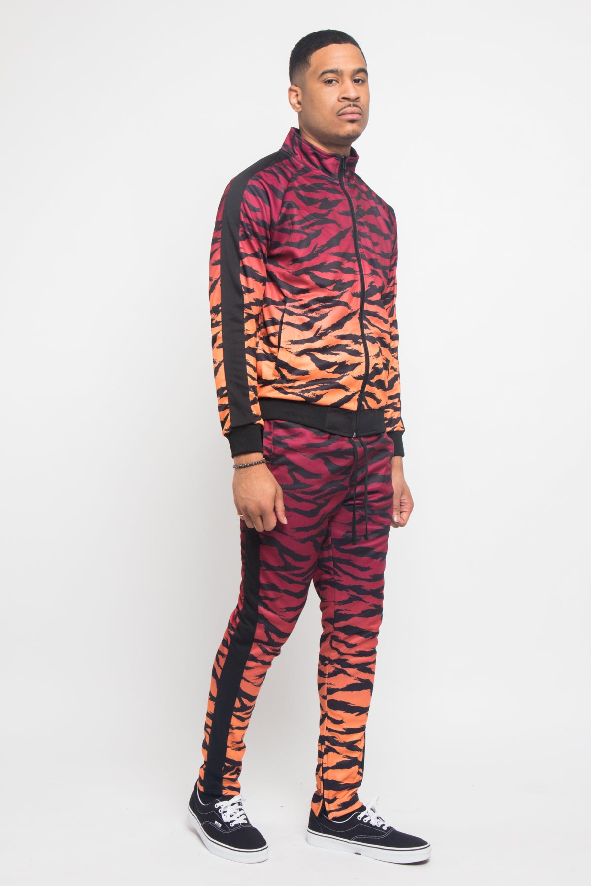 Ombre Gradient Tiger Stripe Tracksuit – G-Style USA