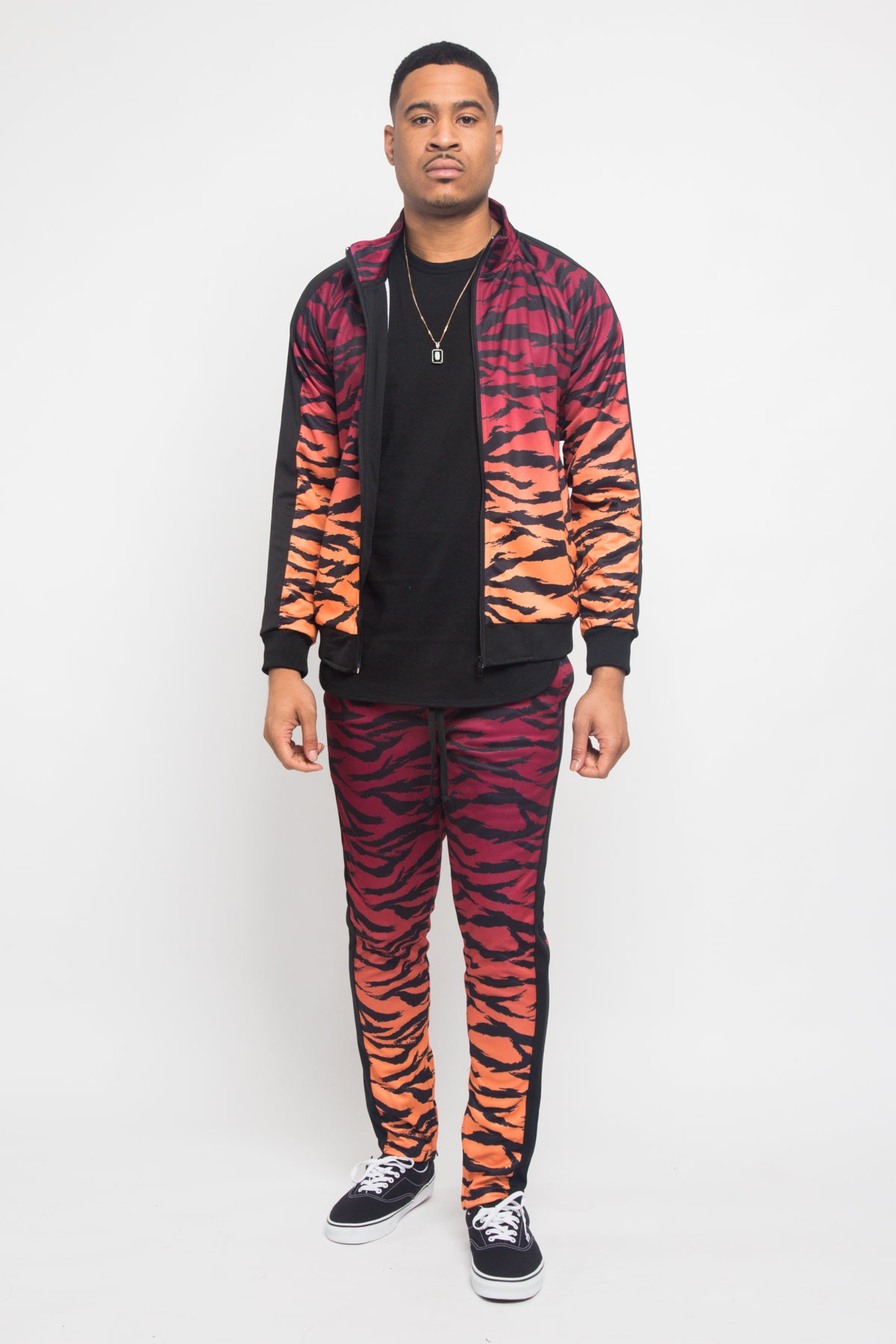 Ombre Gradient Tiger Stripe Tracksuit – G-Style USA