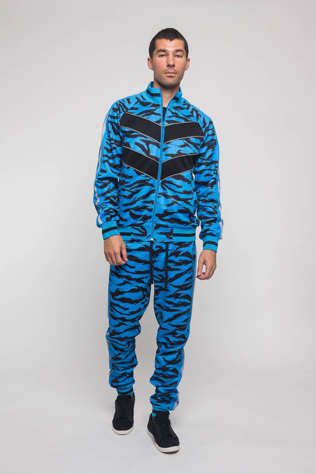 Reflective Tape Tiger Stripe Tracksuit – G-Style USA