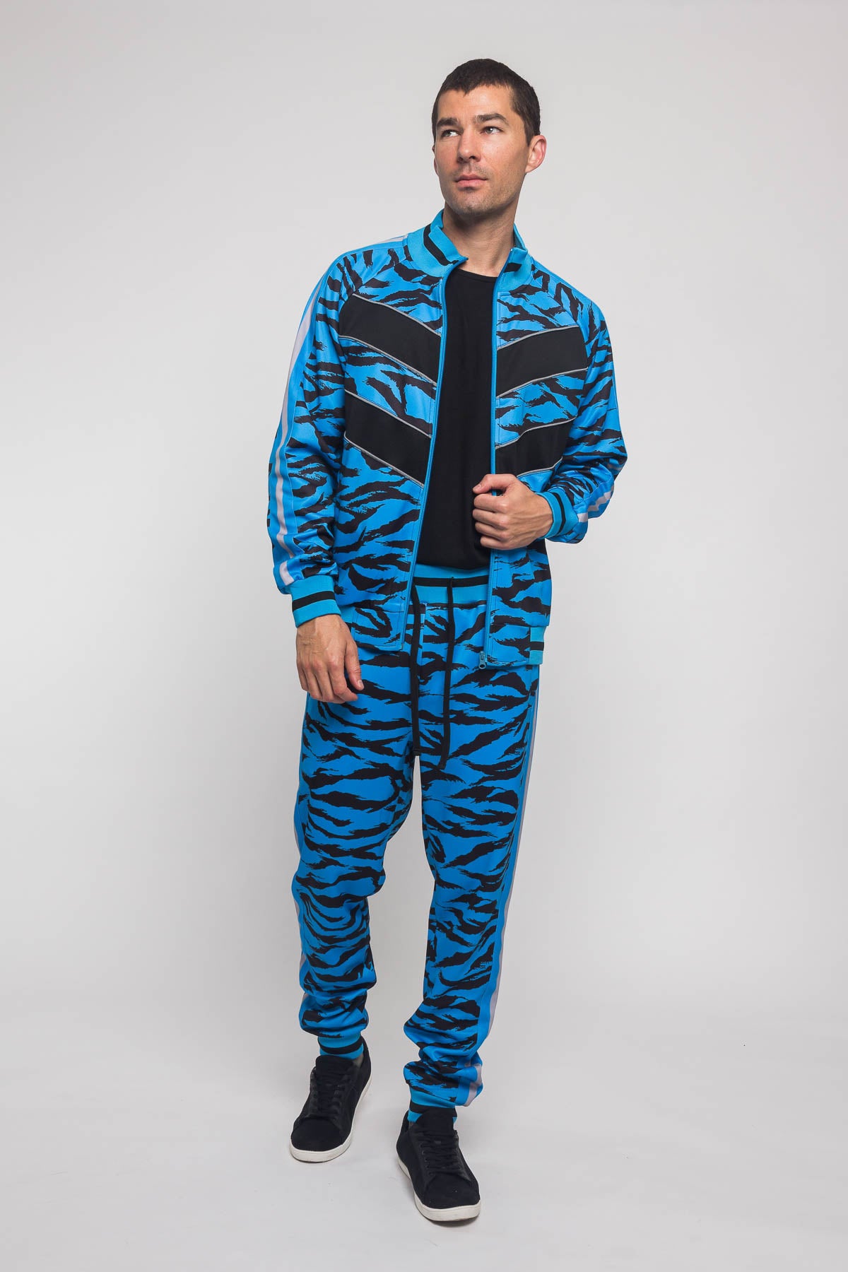 Reflective Tape Tiger Stripe Tracksuit – G-Style USA