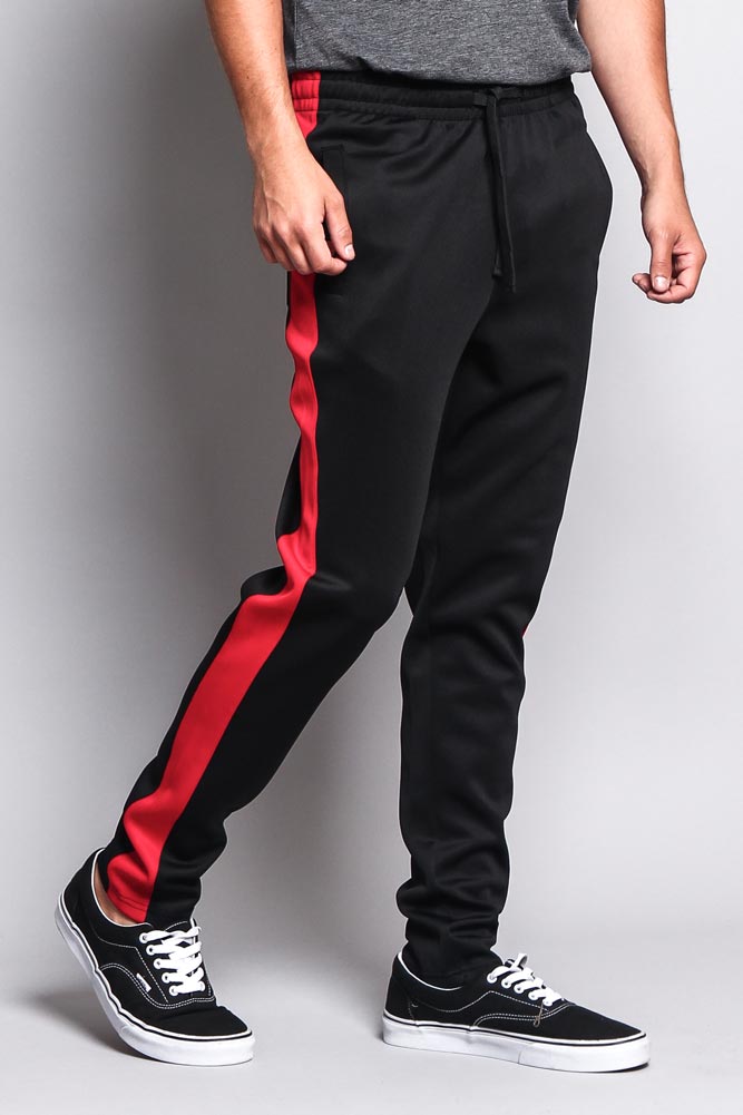 Slim Fit Striped Track Pants – G-Style USA