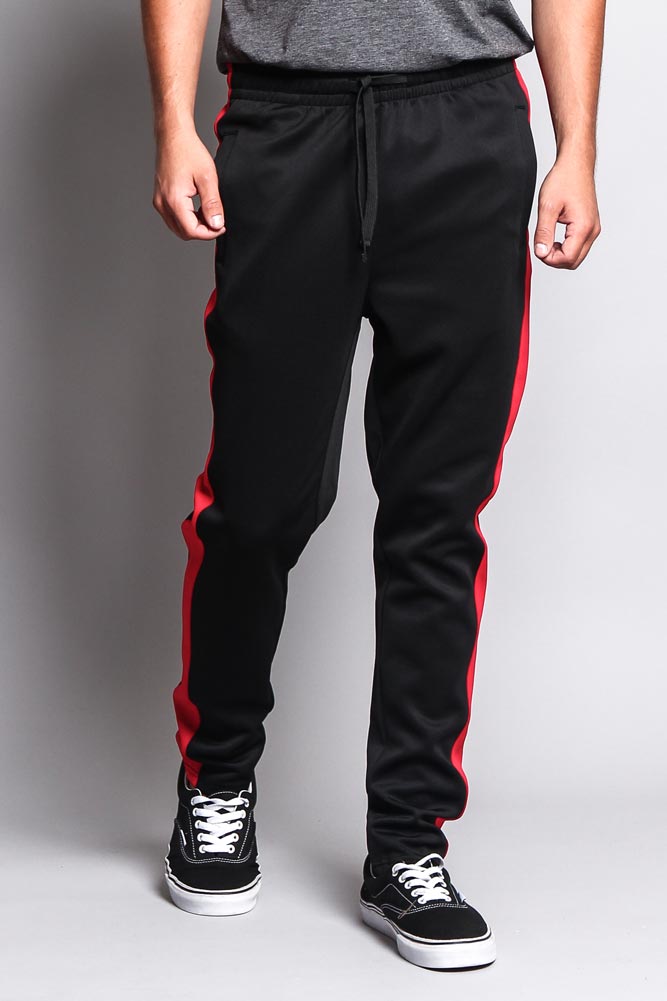 Slim Fit Striped Track Pants – G-Style USA
