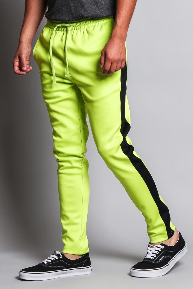 Slim Fit Striped Track Pants – G-Style USA