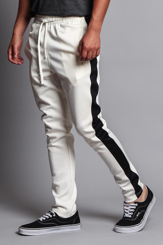 Slim Fit Striped Track Pants – G-Style USA