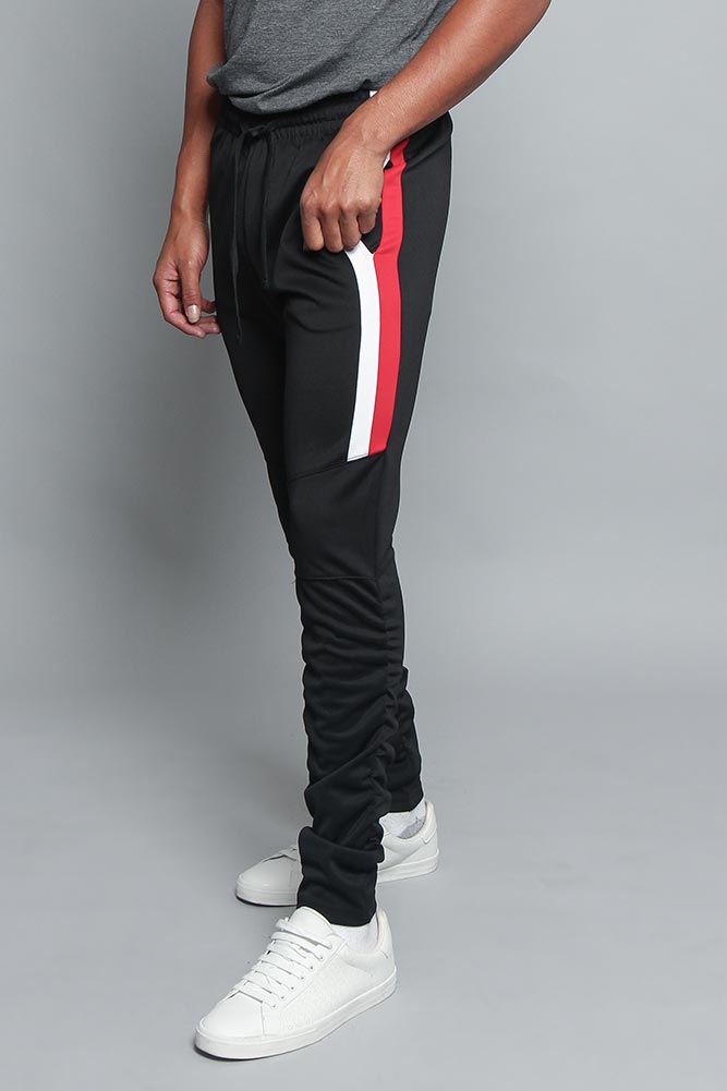 Scrunched Bungee Double Striped Track Pants – G-Style USA