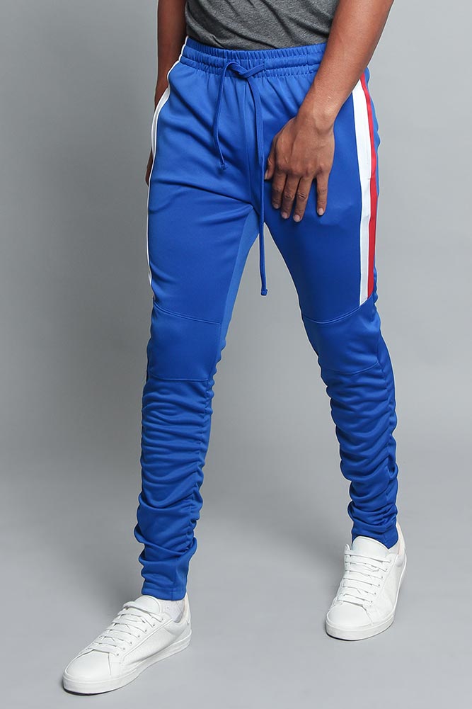 Scrunched Bungee Double Striped Track Pants – G-Style USA