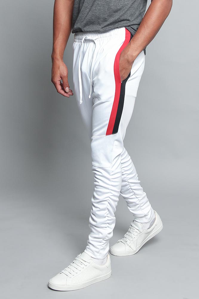 Scrunched Bungee Double Striped Track Pants – G-Style USA