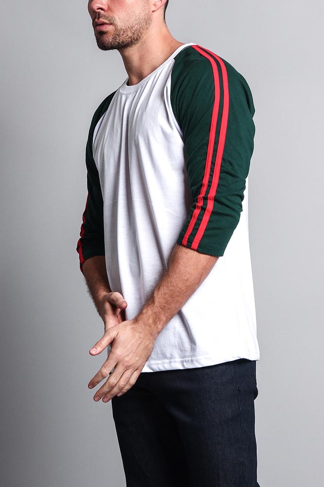 Men's Baseball T Shirt with Stripes – G-Style USA