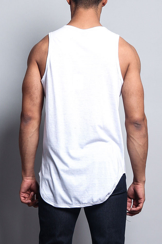 Solid Color Long Length Curved Hem Tank Top TT47 - GStyleUSA.com – G ...
