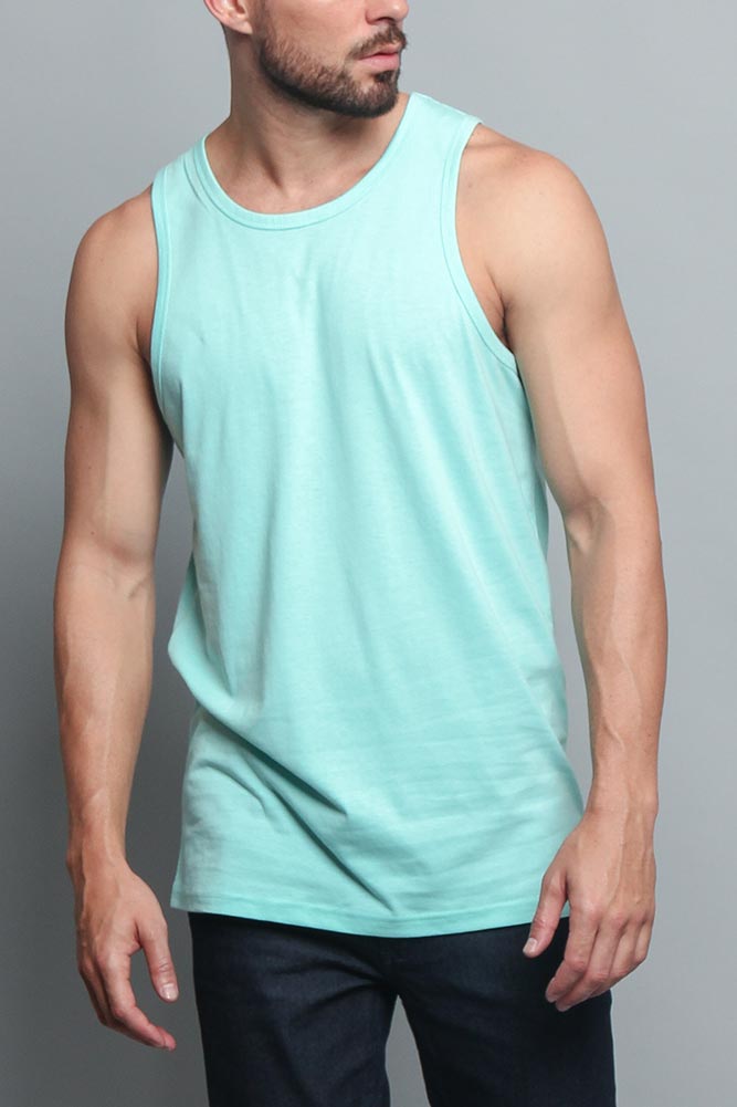 Basic Essential Straight Hem Long Length Tank Top (New Colorways) – G ...
