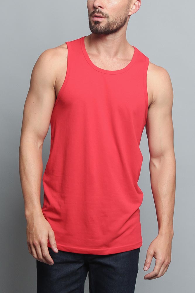 Basic Essential Straight Hem Long Length Tank Top (New Colorways) – G ...