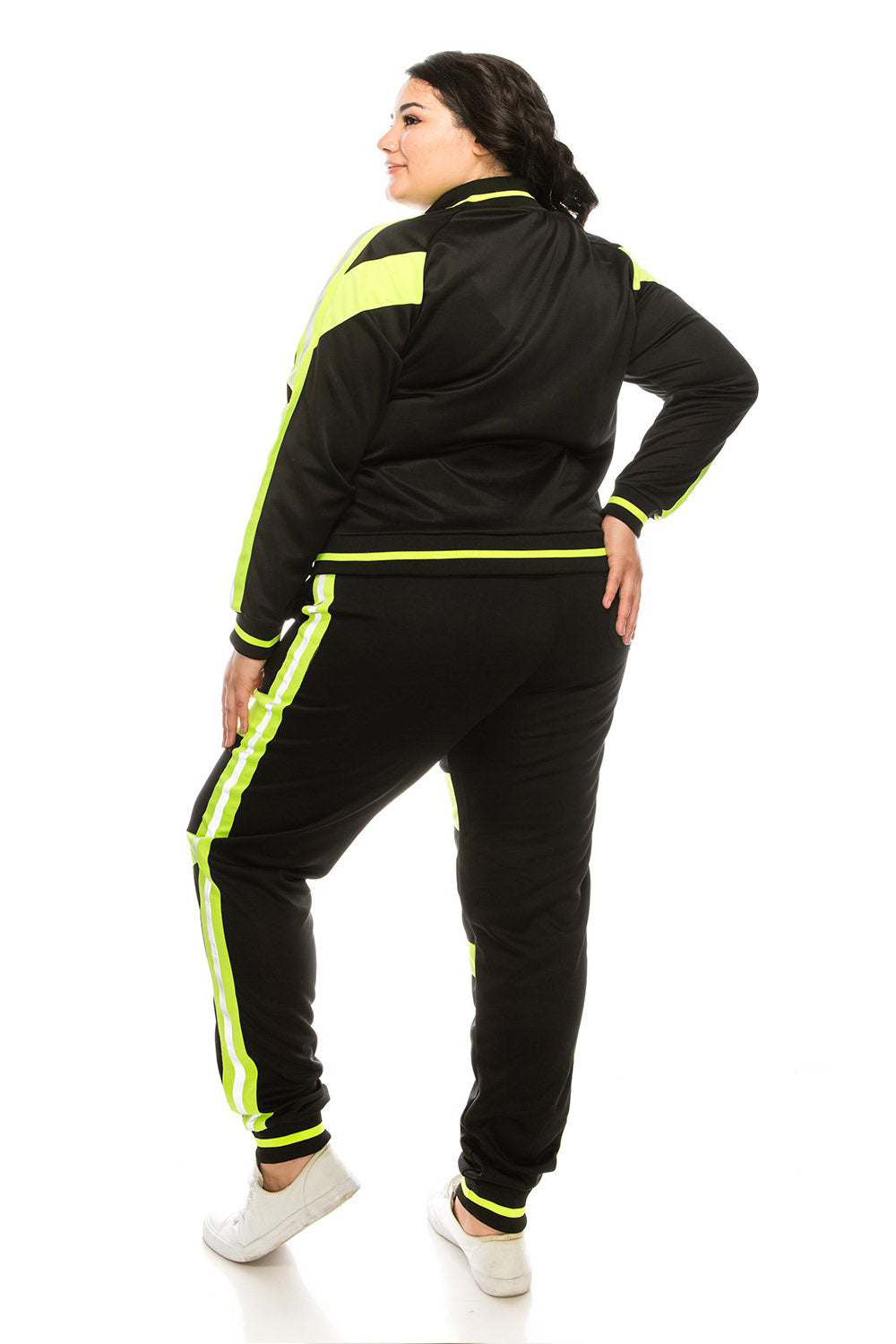 Reflective Neon Striped Track Suit – G-Style USA